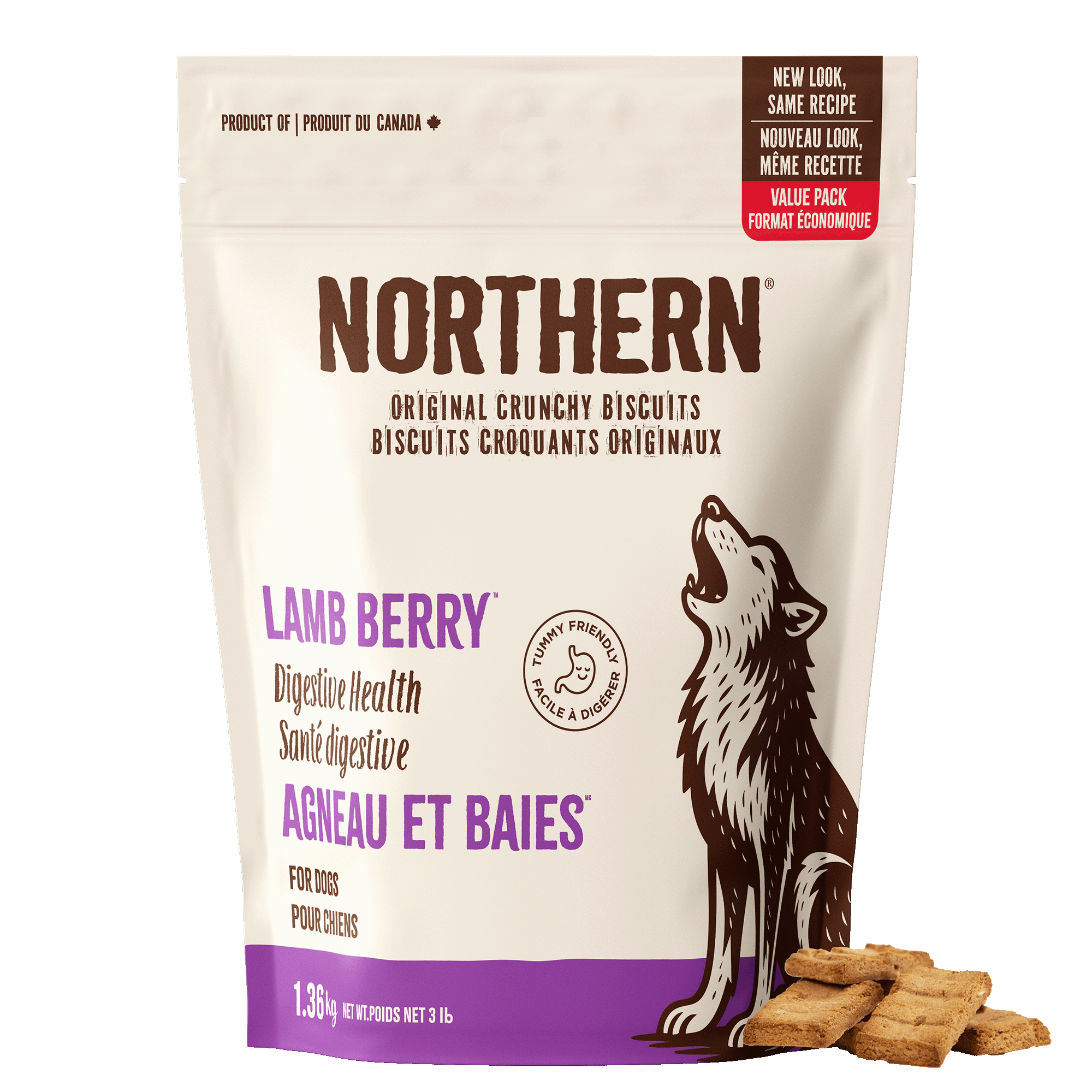 Lamb Berry Biscuits Super Snacker Size – Northern Dog Biscuit Bakery